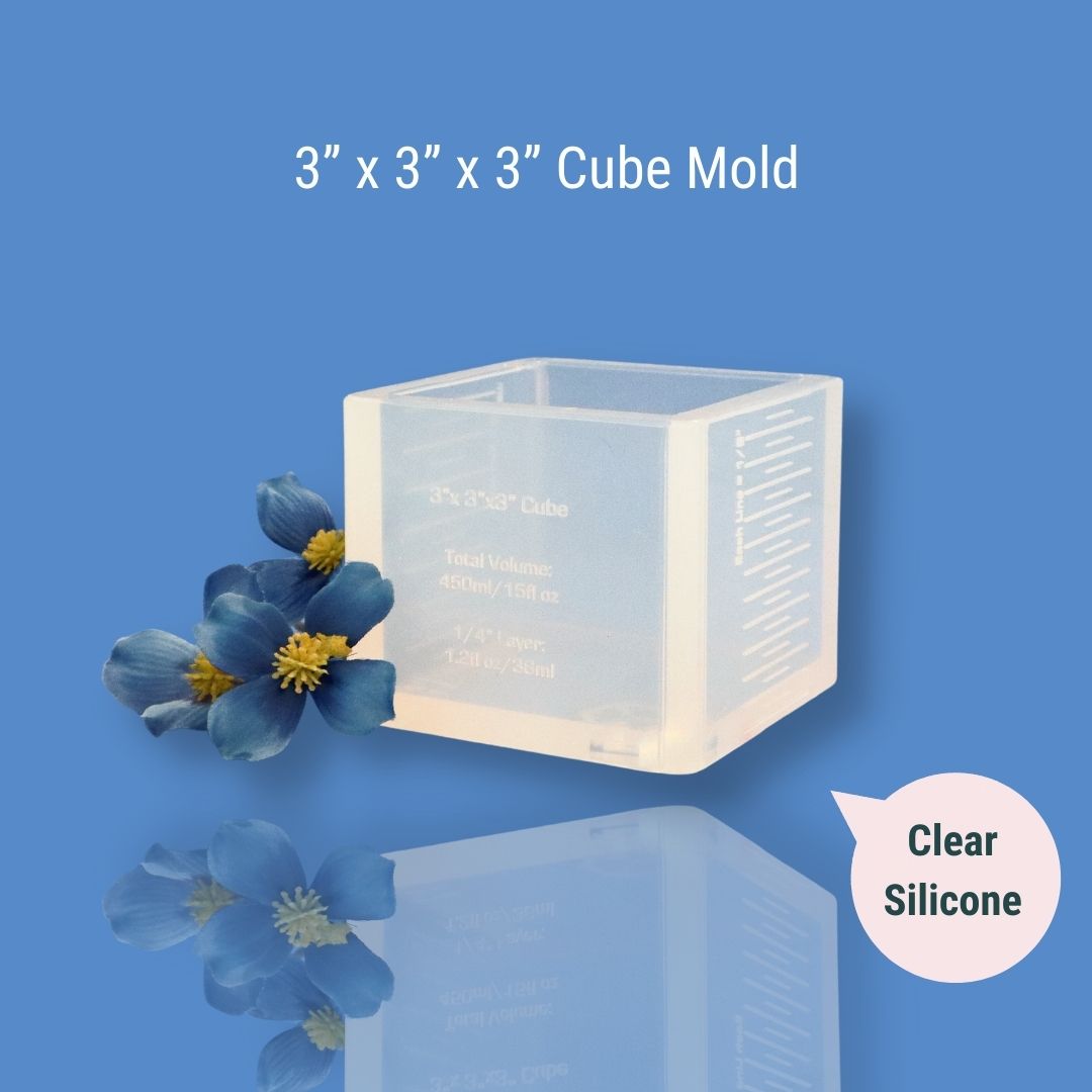 3"x3"x3" Silicone Cube Mold – Modern Mold