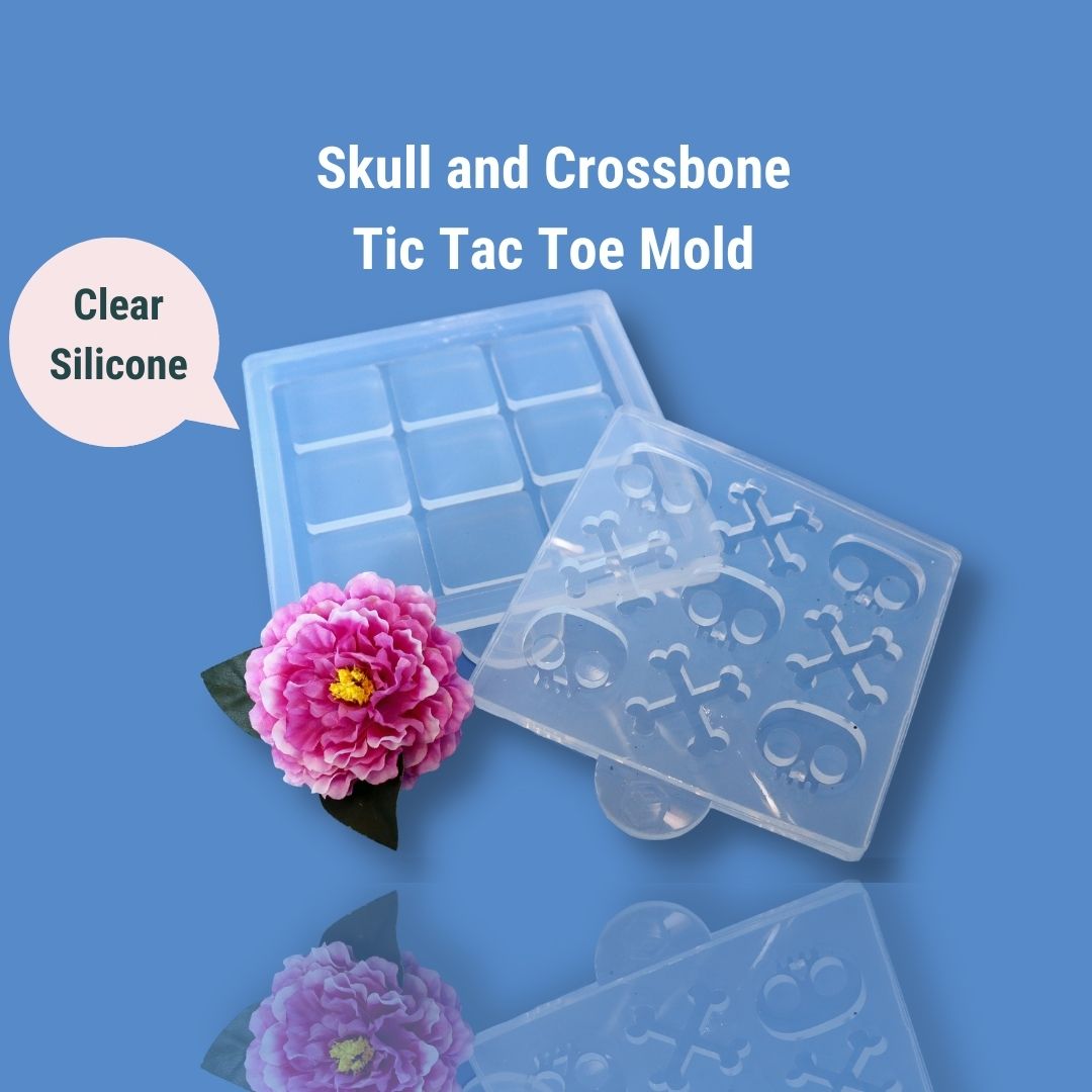 Skull and Crossbones Tic Tac Toe Mold – Modern Mold