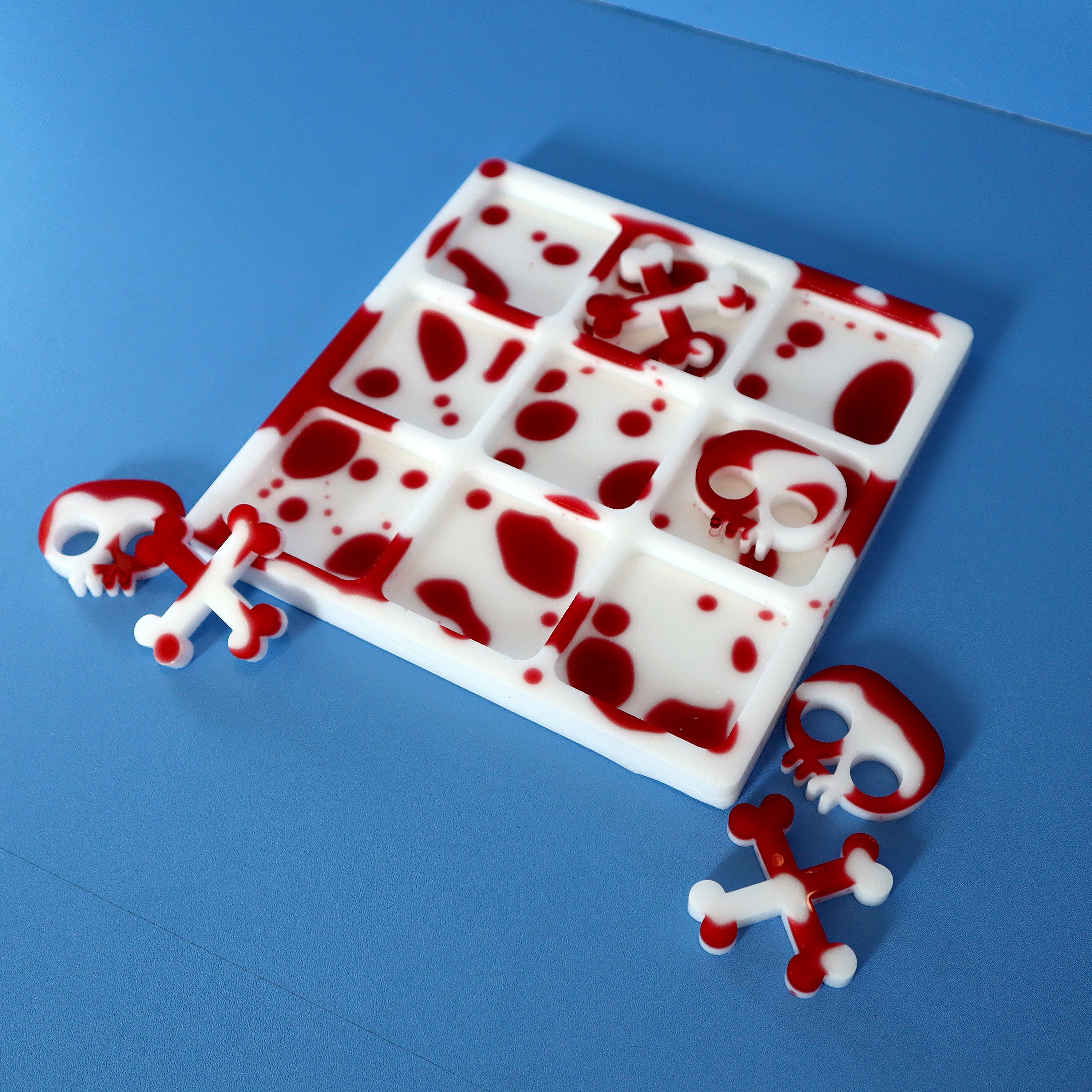 Skull and Crossbones Tic Tac Toe Mold – Modern Mold